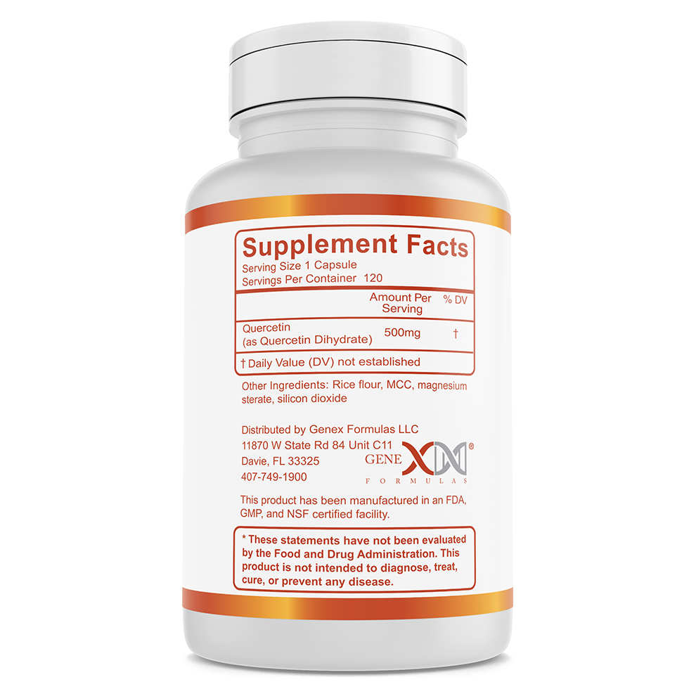 Genex Quercetin 500mg (120 capsules) – Genex Formulas LLC